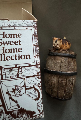 Colour Box Peter Fagan - Cat on Barrel with original box | eBay UK