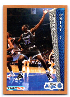 Shaquille O'Neal - 1992-93 Fleer Drake'S #37 - ROOKIE CARD - SUPER RARE ...