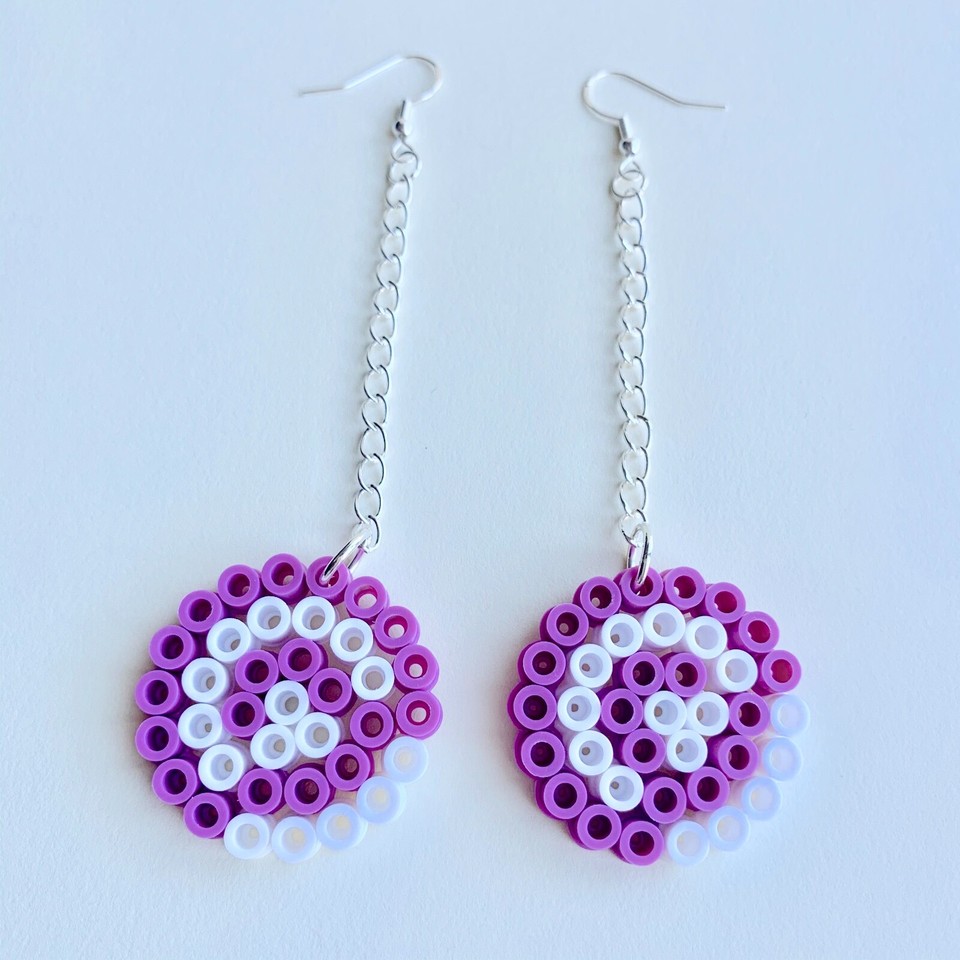 Bon Bon Perler Bead Earrings | eBay