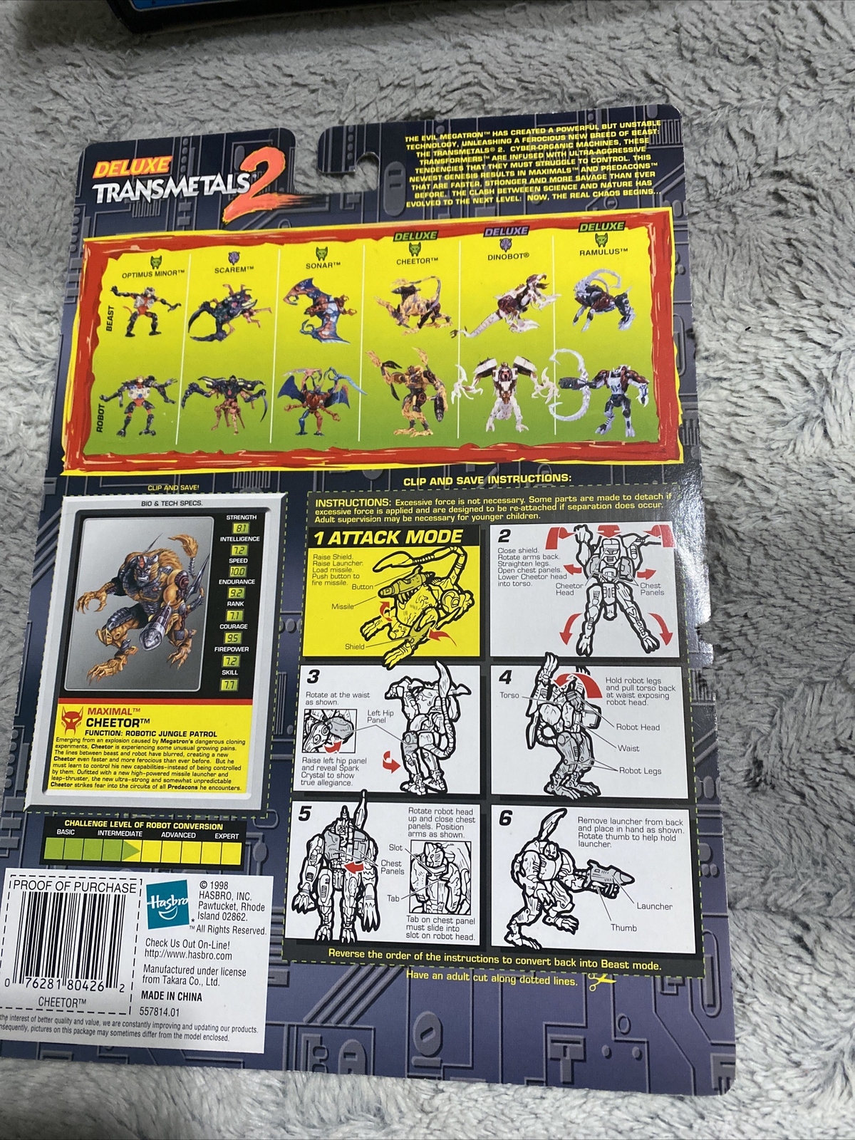 Cheetor Transmetals 2 Figure Transformers Beast Wars | eBay