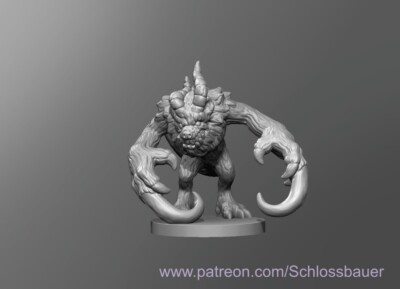Quasit of Yeenoghu Demon Monster Manual 28mm Scale DND D&D Tabletop ...