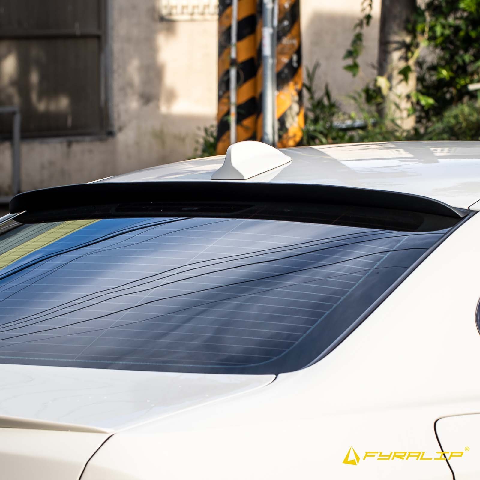 Fyralip Y15R Unpainted Black Roof Spoiler Duckbill for Audi A6 C6 2005 ...