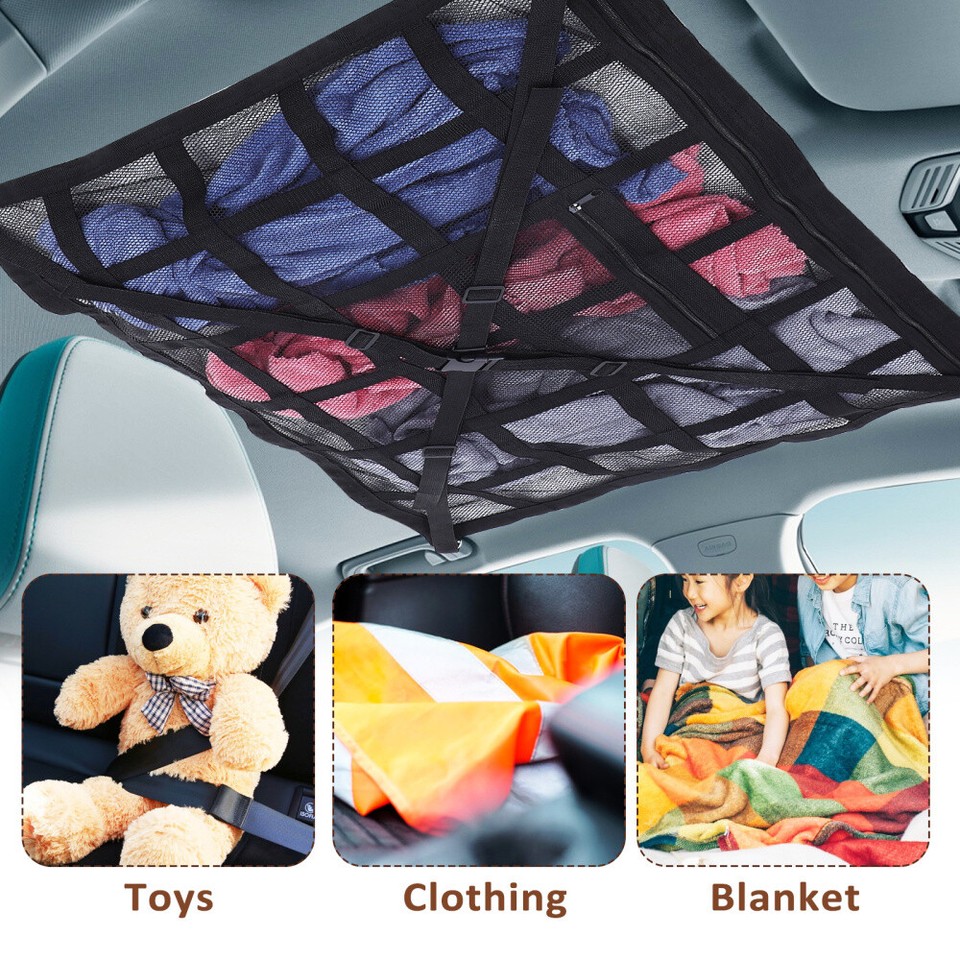 2pcs Car Ceiling Cargo Net Trunk Net Automotive Cargo Nets Suv ...