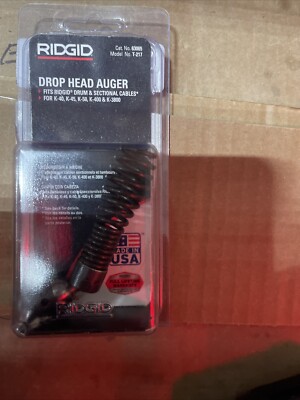 Ridgid 63065 T-217 4" Drum Cable Drop Head Auger for K-400 & K-3800 ...