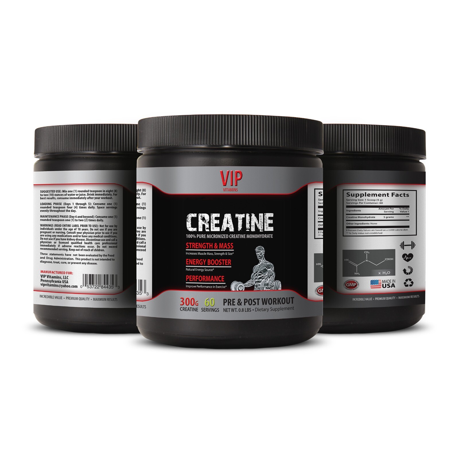 muscle training - CREATINE 300G 100% Pure 3B - creatine supplement | eBay
