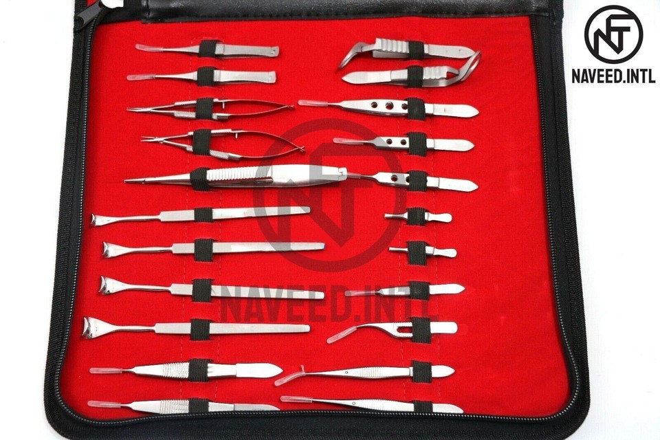 32 Pieces Set Ophthalmic Cataract Eye Micro Surgery Instruments Kit ...