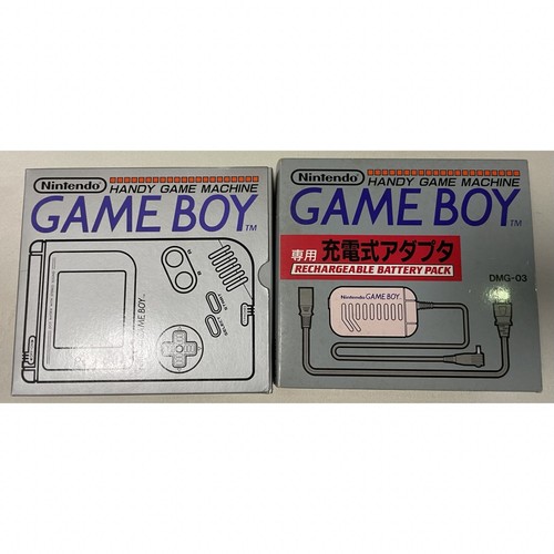 Nintendo Game Boy Gray Body AC Adapter Box Bag | eBay