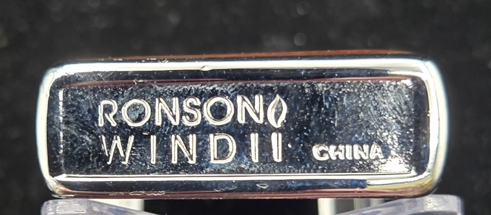Ronson Wind II Masuimi Max Metal Lighter Pinup Burlesque Rockabilly New ...