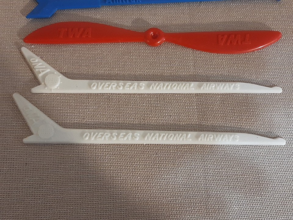 Vintage Airline Company Drink Stirrers TWA Amtrak ONA Trans World ...
