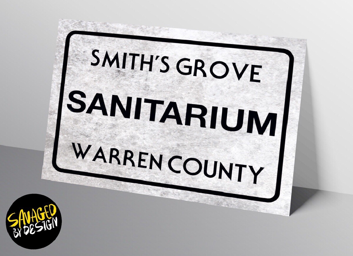 Smiths Grove Sanitarium, Sign Print. A3 size. Michael Myers, Halloween ...