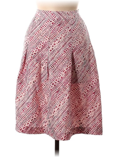 Merona Women Red Silk Skirt 8 | eBay