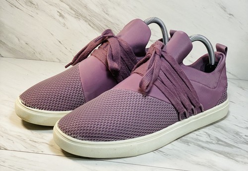 Brash Womens Walking Sneaker size 8.5 Purple Tie Up Slip- On Comfy ...