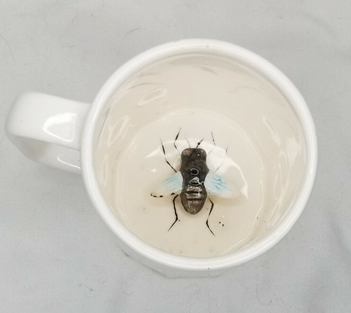 vintage 1970s mug coffee cup 3D fly inside pat no D245-138 | eBay