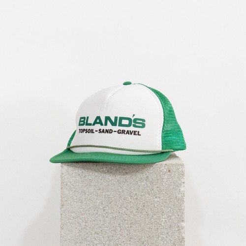 Vintage 90s Green Workwear Trucker Hat - Foam Mesh Snap Back Distressed ...