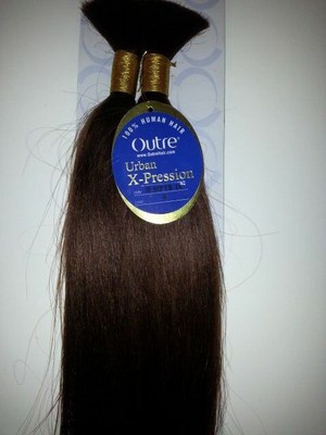100% HUMAN HAIR MICRO PERM YAKI BULK 16"; BRAIDING;STRAIGHT;OUTRE ...