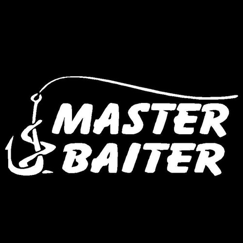 Master Baiter Vinyl Decal Sticker Fishing Boat Bass Laptop | eBay