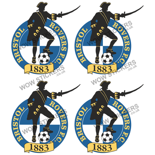Bristol Rovers Football Stickers laptop Car Van Window (Choose size ...