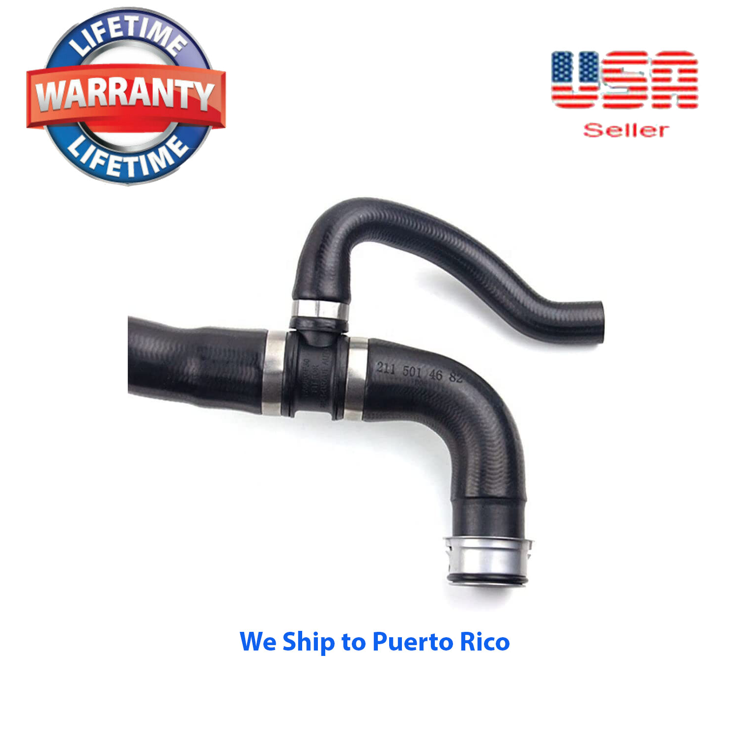 2115014682 Lower Radiator Coolant Hose Fit Mercedes E350 2006-2009 E550 ...