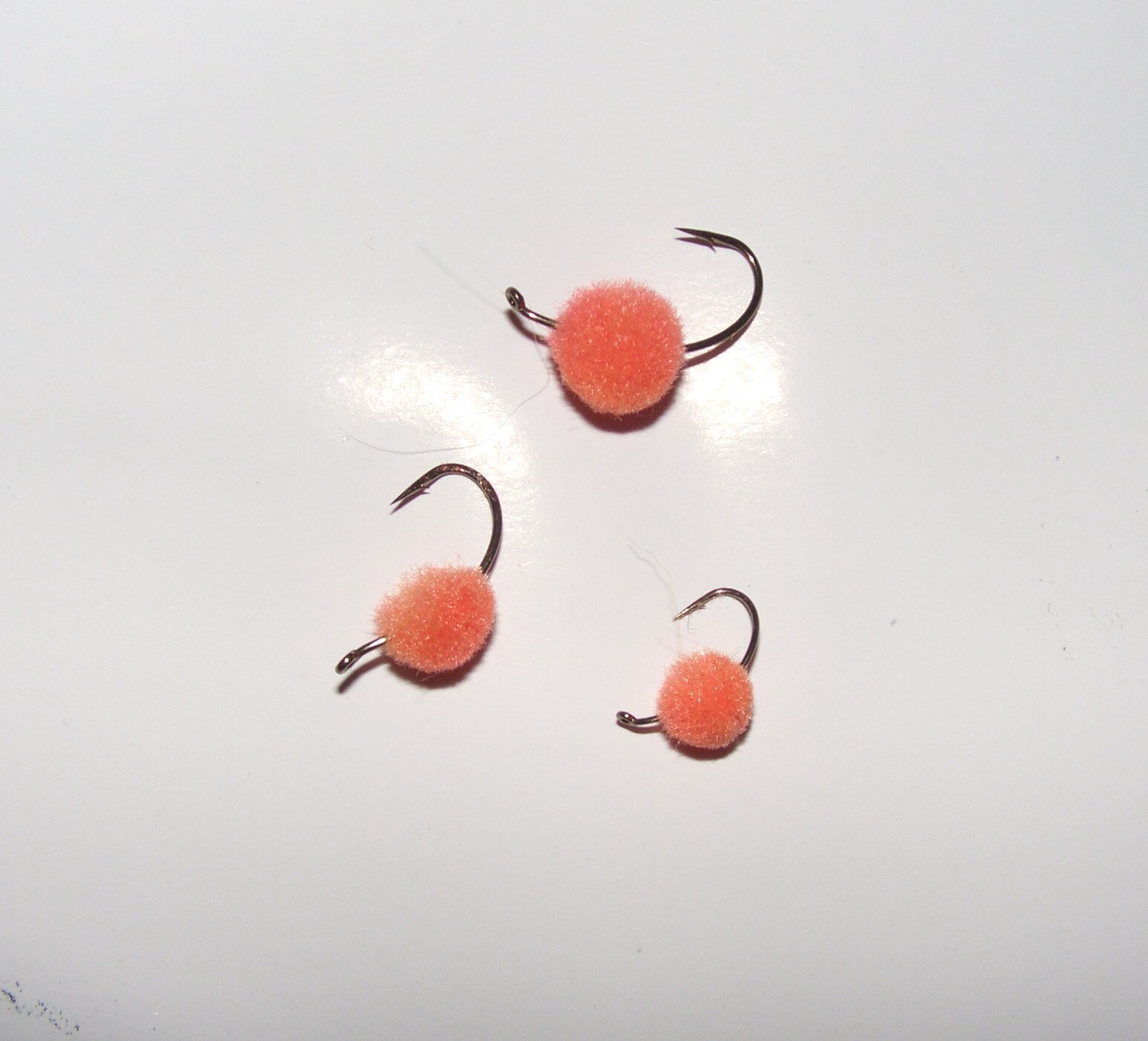 30 Glo Bug flies fly Egg Flame size 12 10 8 salmon trout 2.5 dozen | eBay