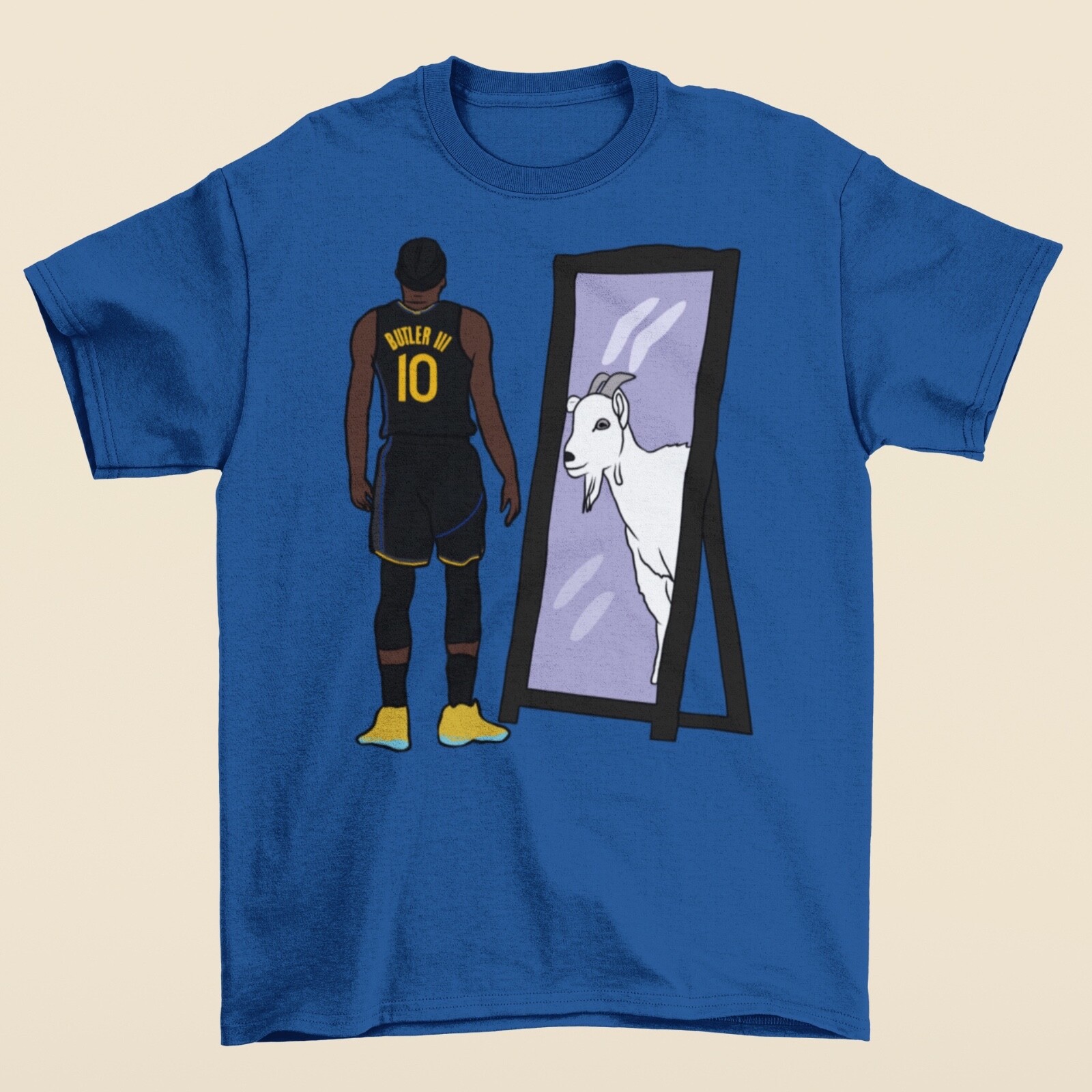 Jimmy Butler III Mirror GOAT Golden State Basketball T-Shirt | eBay