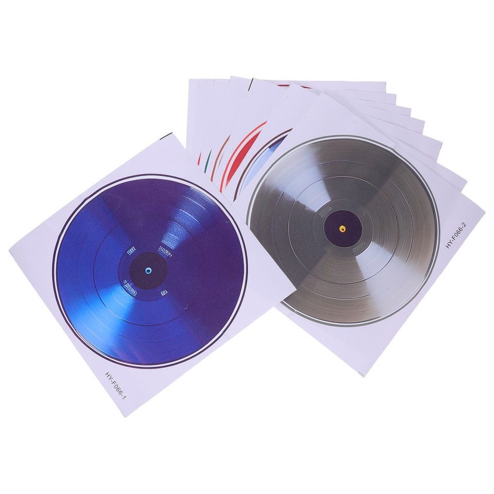 8 Pcs Records Wall Decals Stickers Decor Music Musical Decoration ...
