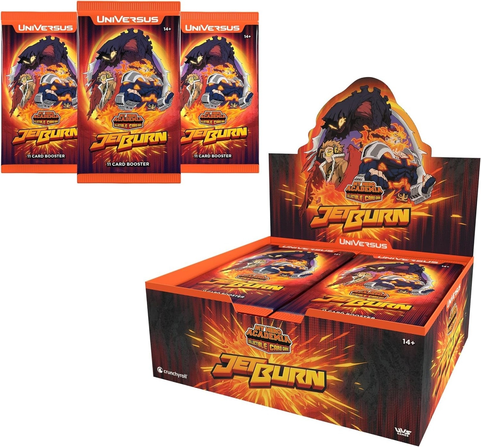 My Hero Academia Collectible Card Game Set 6: Jet Burn Booster Display ...
