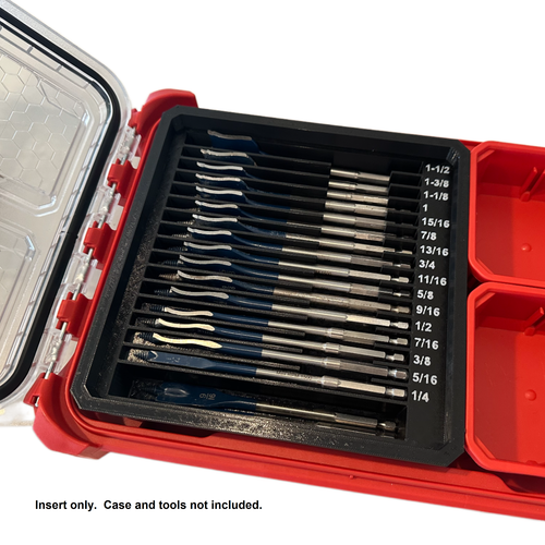 Bosch Daredevil Spade Drill Bit holder insert for Milwaukee PACKOUT Low ...