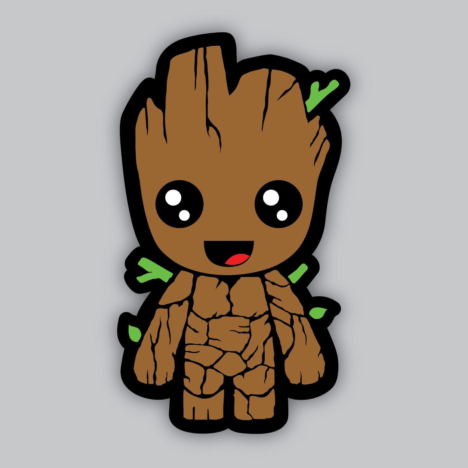 Baby Groot Vinyl Sticker/Decal -Comic -Avengers -Marvel -Guardians of ...