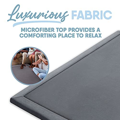Memory Foam Area Rug for Living Room, Microfiber Rug with 3'x5' Dark ...
