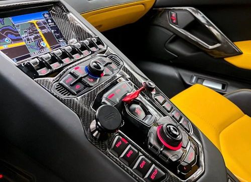 Carbon Fiber Centre Console Surround Cover For Lamborghini Aventador ...