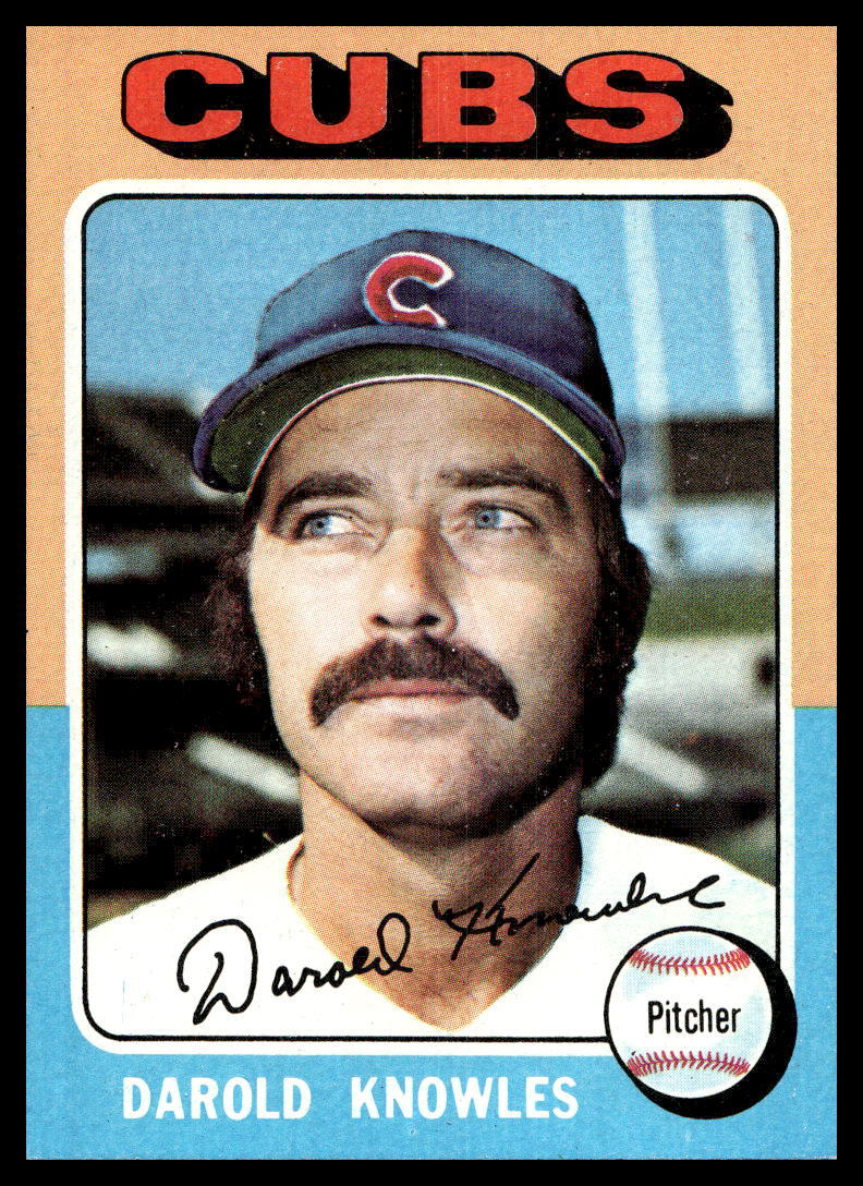 1975 Topps #352 Darold Knowles Chicago Cubs NR-MINT | eBay