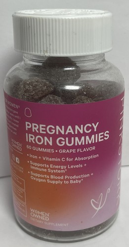 Pink Stork Pregnancy Iron Gummies Exp: 5/24 | eBay