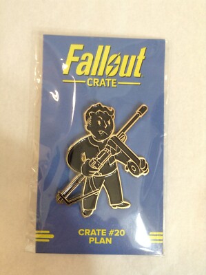 Loot Crate Fallout Vault-Tec Vault Boy pin crate #20 Plan licensed ...