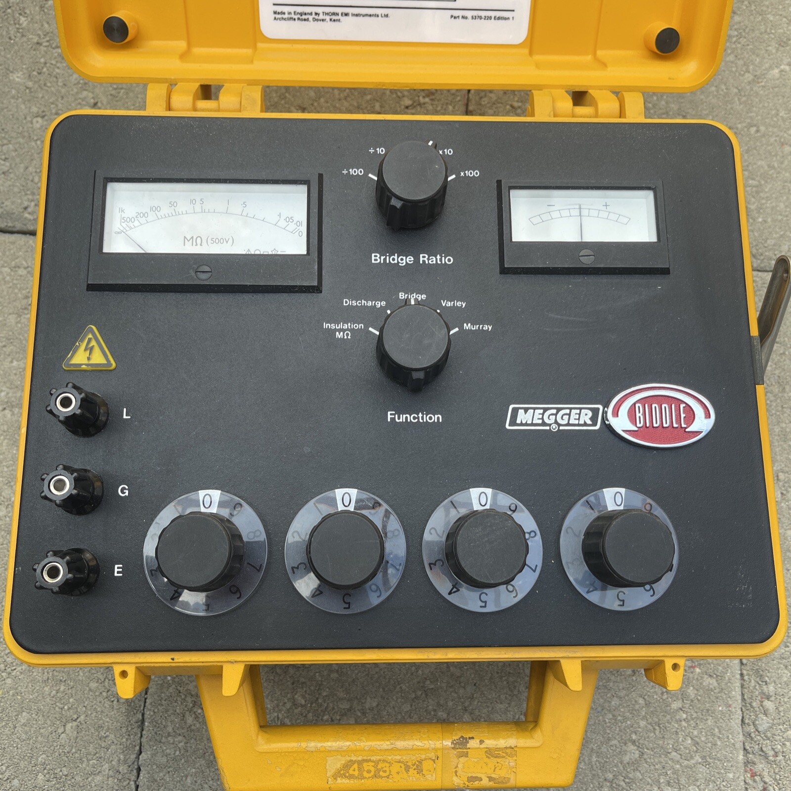 MEGGER BR4 Bridge Megger Testing Set Br4 | eBay