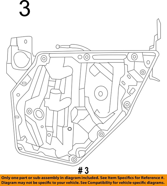 Genuine OEM Rear Left Window Regulator for Chrysler 68103999AA for sale ...