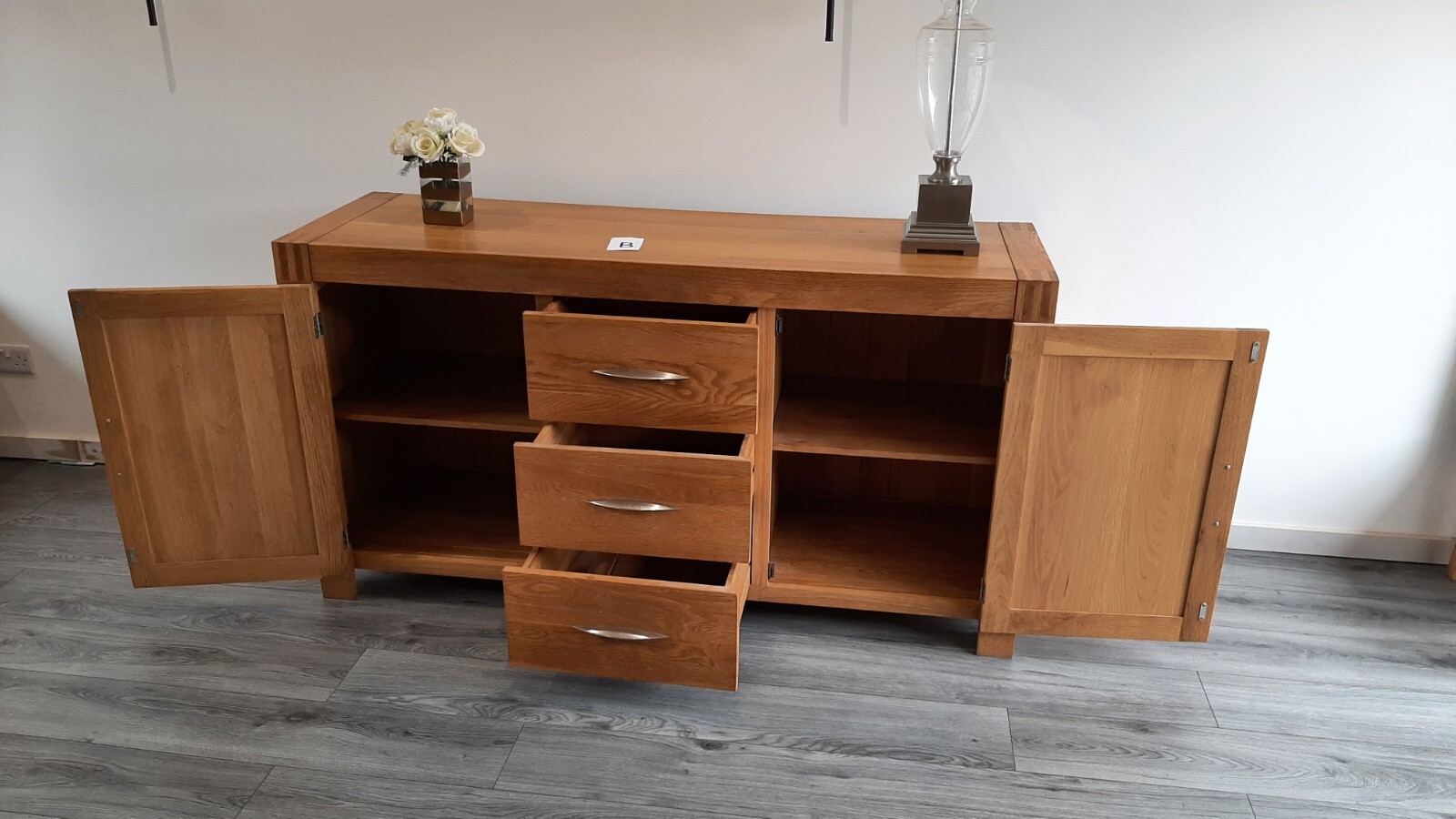 Oak Furniture Land Alto range solid wood Large sideboard ALTCU013 B ...