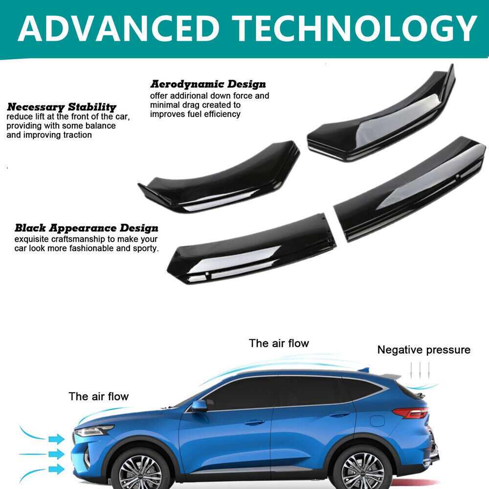 For Toyota 4Runner SUV Front Bumper Lip Splitter Chin Spoiler Body Kit ...