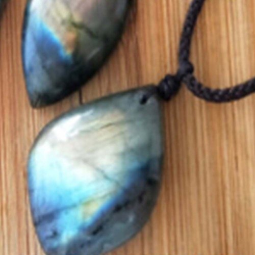 Crystal Gemstone Chakra Stone Labradorite Necklace Natural Pendant ...