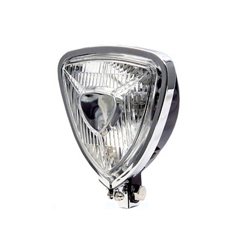 Black Triangle Headlight Motorcycle Chopper Bobber custom Harley ...