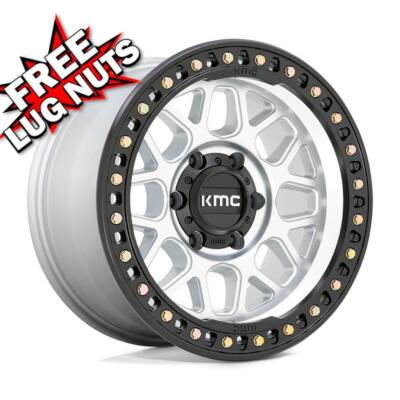 18 inch 18x9 KMC KM549 GRS Black Machined wheels rims 8x6.5 8x165.1 +18 ...