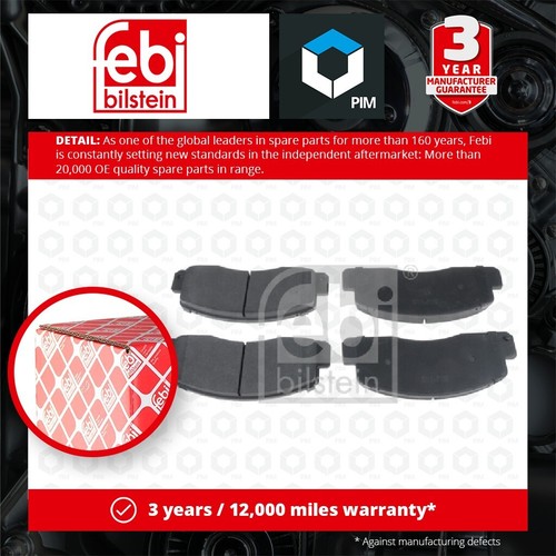 Brake Pads Set Front 170886 Febi 0446536010 0446536020 0449136030 ...