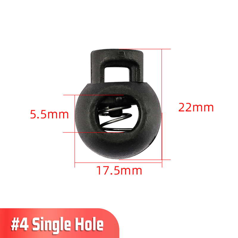 Single Double Hole Cord Lock Toggle Spring Buckle Rope Cord Lock Up End ...