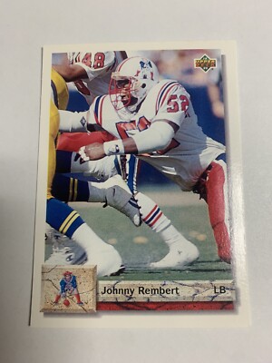 1992 Upper Deck NFL Johnny Rembert New England Patriots | eBay