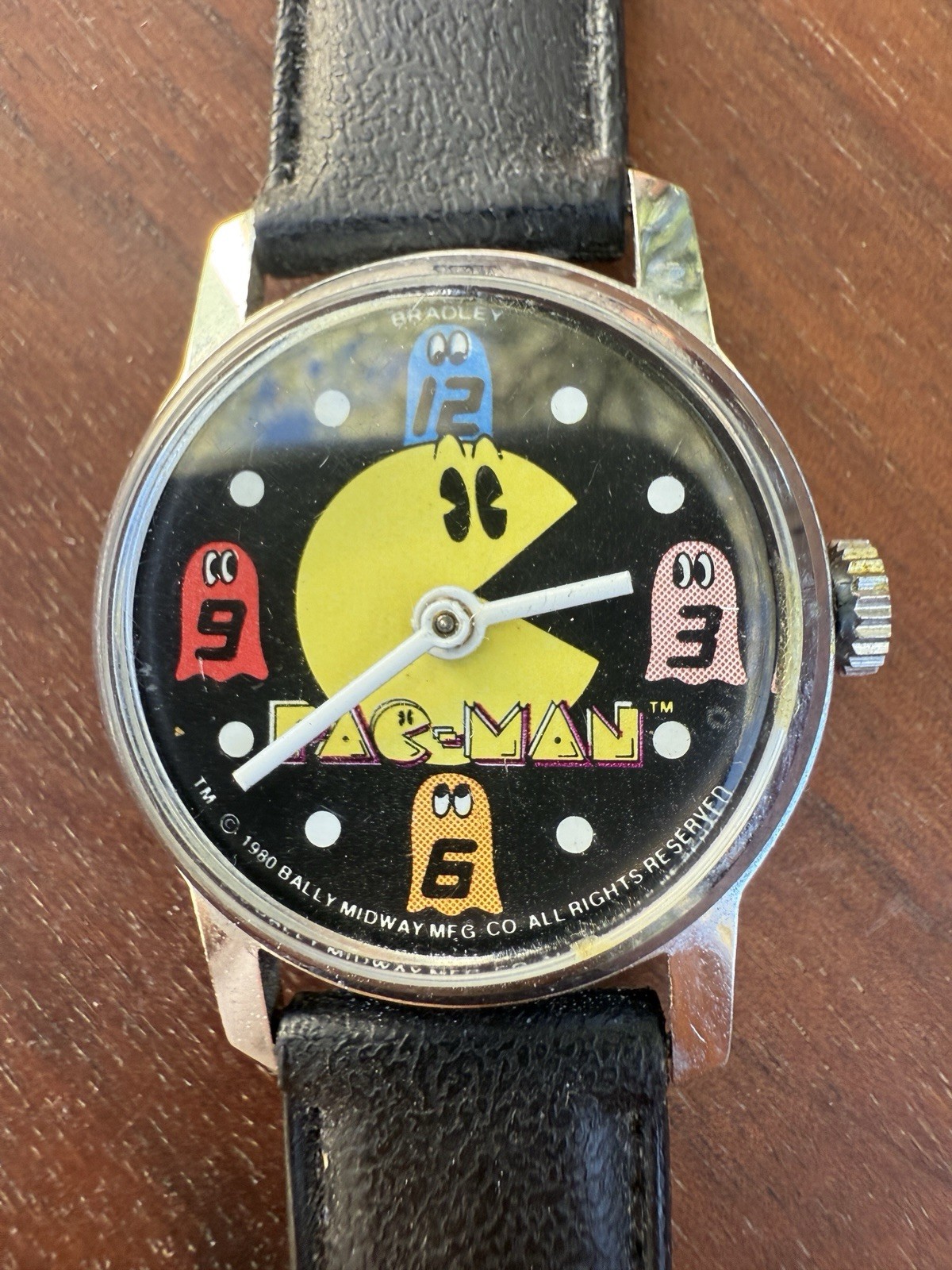 RARE BRADLEY PAC MAN WATCH 1980 RUNNING VERY GOOD CON… - Gem