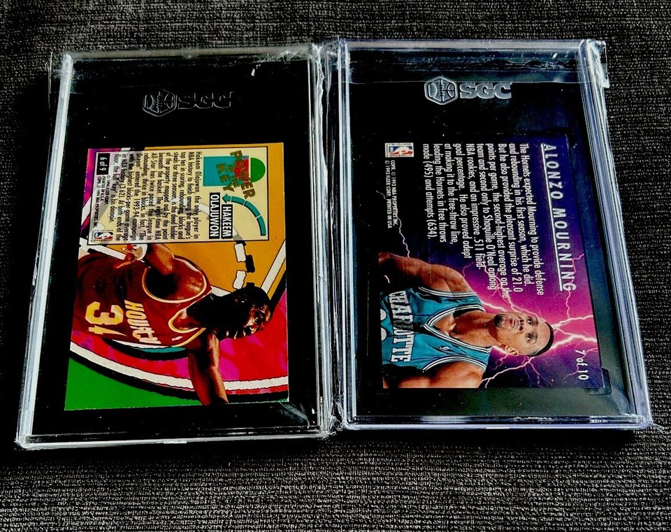 1993-94 Ultra Hakeem Olajuwon Power In The Key SGC 9 Mourning Scoring ...