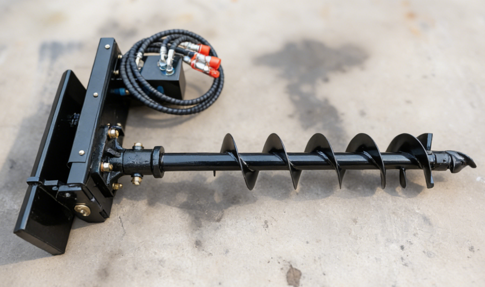 6+8'' Hydraulic Augers Fit Toro Dingo Mini Skid Steer Loader Post Hole ...