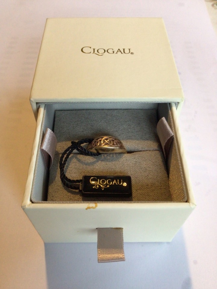 Clogau Welsh Gold Ring 9ct Rose & Yellow Gold Queen Eleanor Celtic Ring ...
