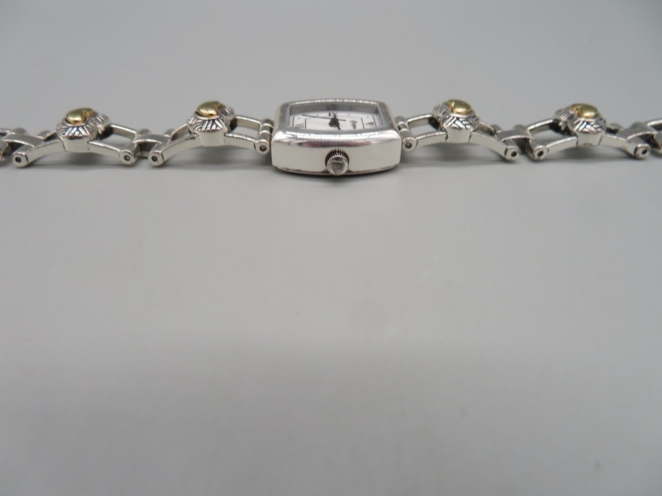 Ladies Brighton Essex Watch Two Tone Heart Link Band Toggle Clasp New ...