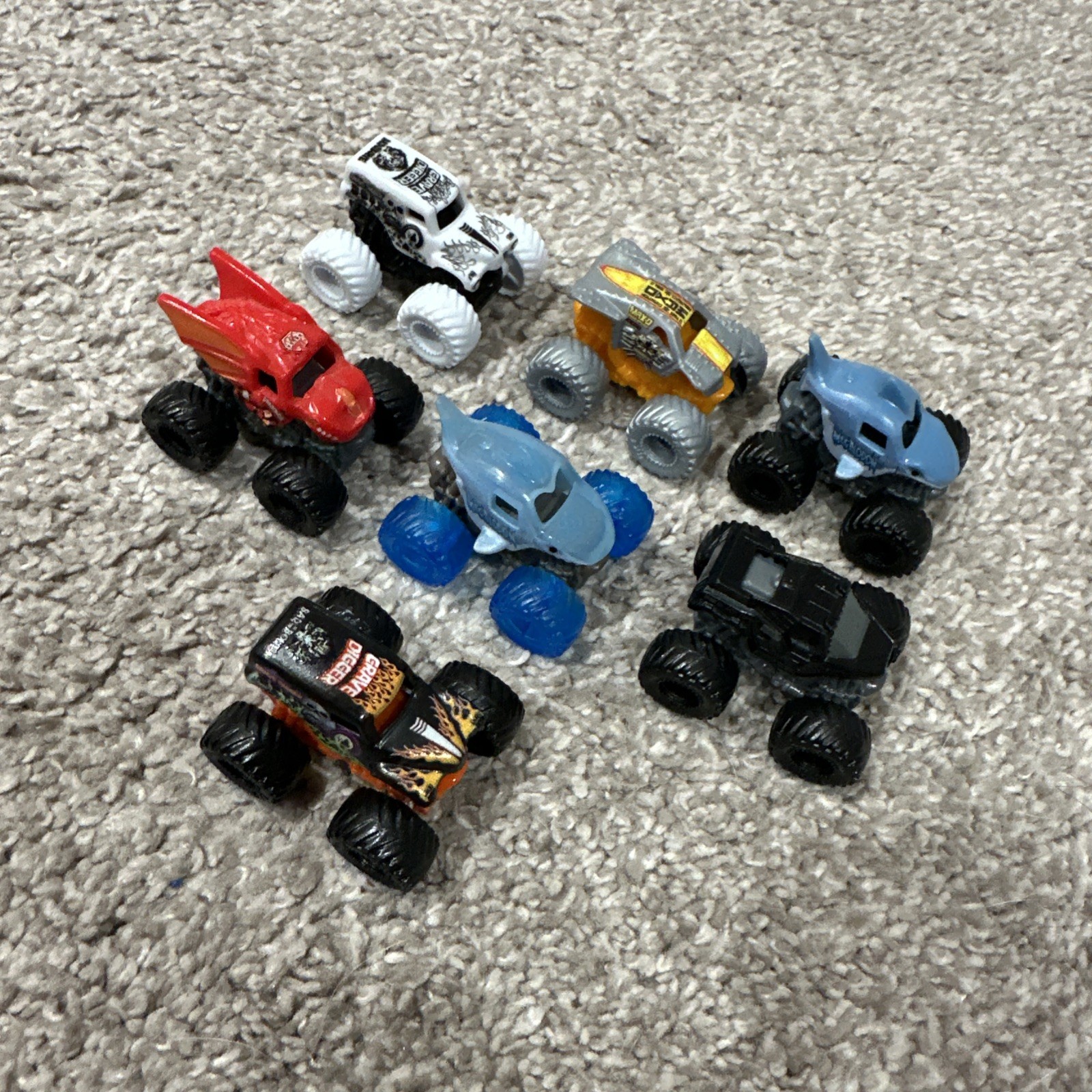Monster Jam Mini 1:87 Truck set of 7. Rare | eBay UK