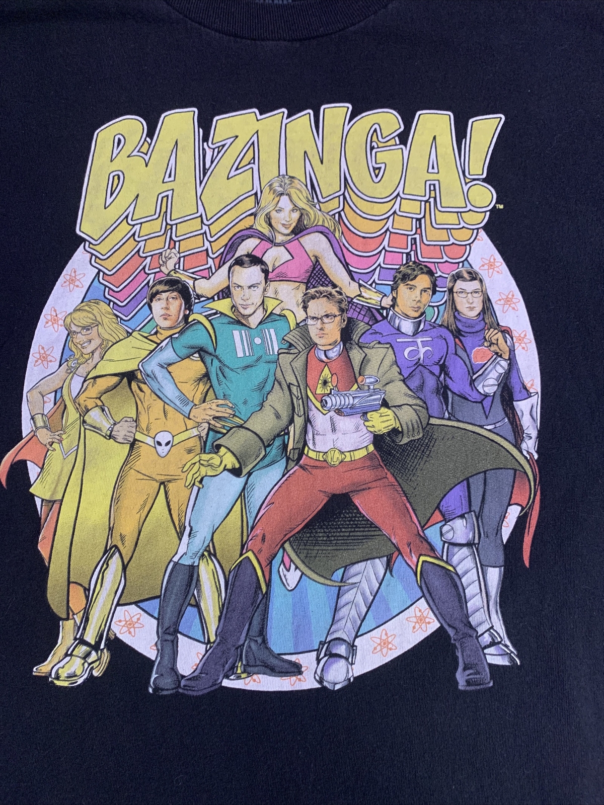 Big Bang Theory Bazinga Shirt Comic Book Heroes - Gem